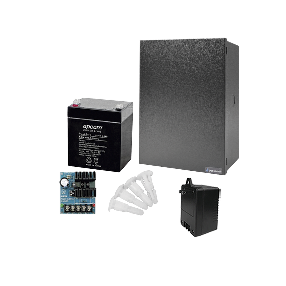 Kit con Fuente ALTRONIX ( AL624 ) con salida de 12 Vcc a 0.75 Amper, i ...