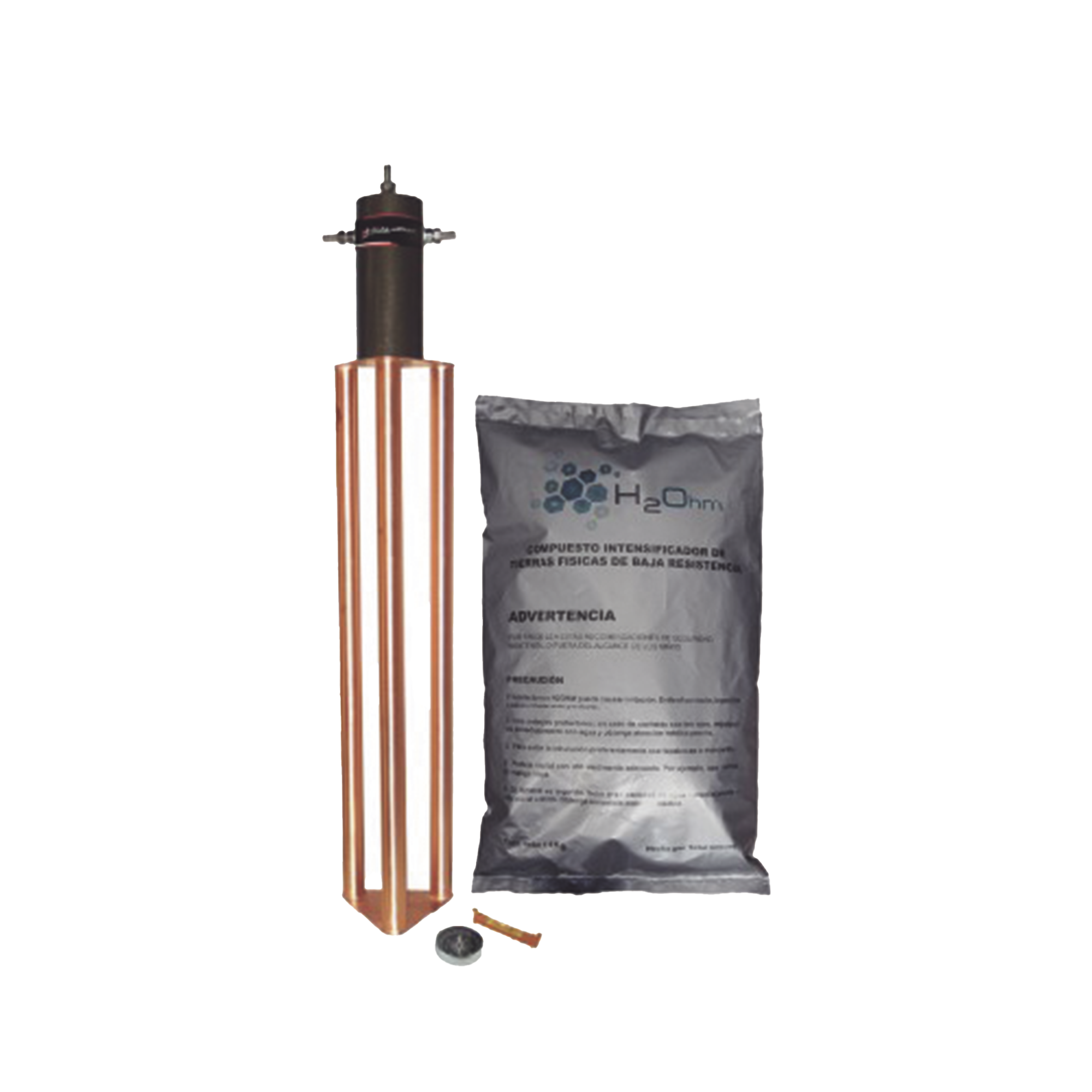 Electrodo para corriente máxima de70 Amp. con Filtro y Compuesto H2Ohm ...